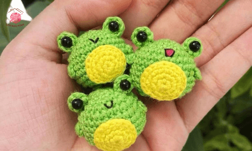 Hướng dẫn cách móc len con ếch đơn giản